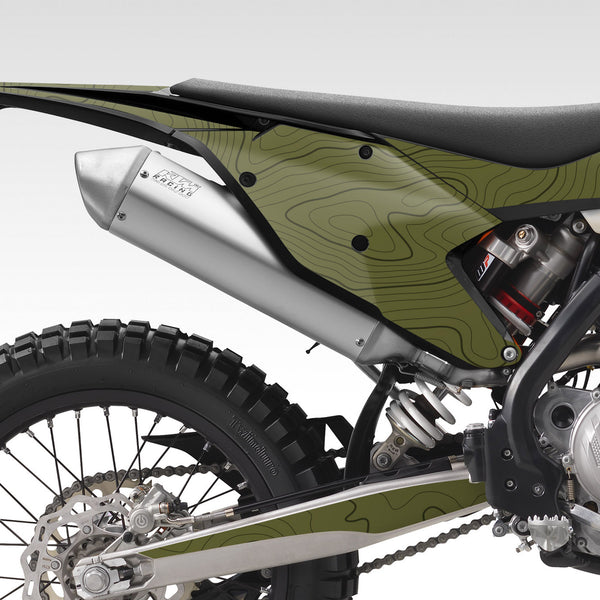 GRAPHICS KIT - 2017–2019 KTM EXC-F / XC-W - ALPINE TOPO - Upshift ...