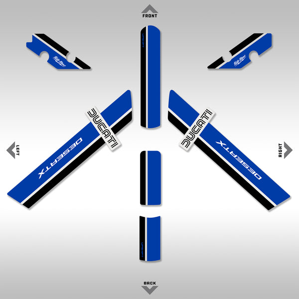 DUCATI - DESERTX STYLING KIT - RETRO BLUE - Upshift Online Inc.