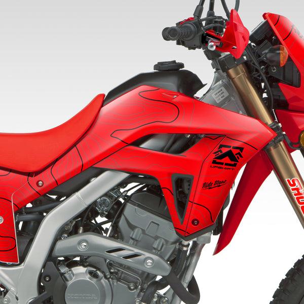 2021 - 2024 HONDA CRF300L - RED TOPO - GRAPHICS KIT (Non-Rally ...