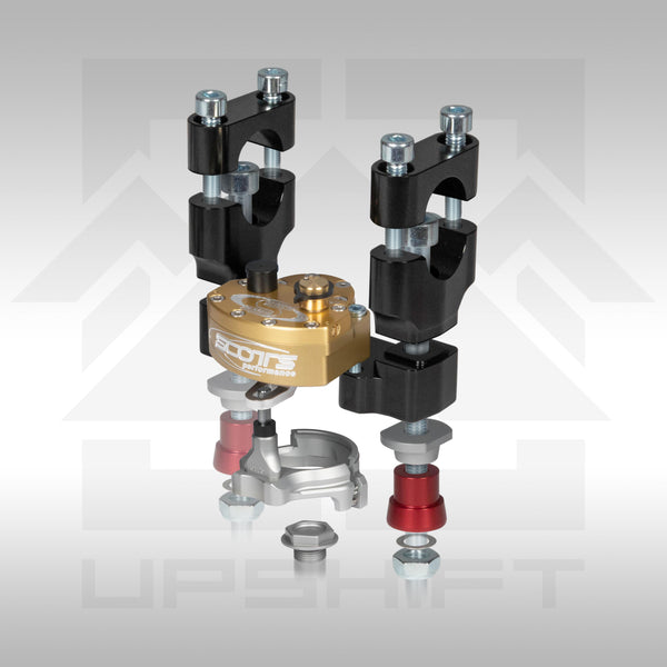 SCOTTS PERFORMANCE - SOLID MOUNT, ADJUSTABLE, SUB-MOUNT STEERING DAMPE ...