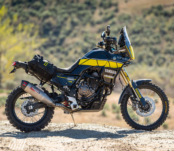 2019 - 2024 YAMAHA TENERE 700 - RALLY BLACK / YELLOW - GRAPHICS KIT ...