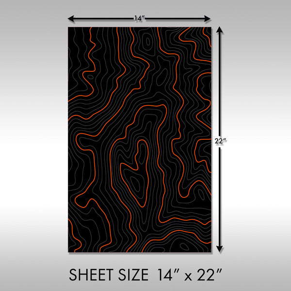 TOPO SHEET - BLACK / ORANGE - Upshift Online Inc.