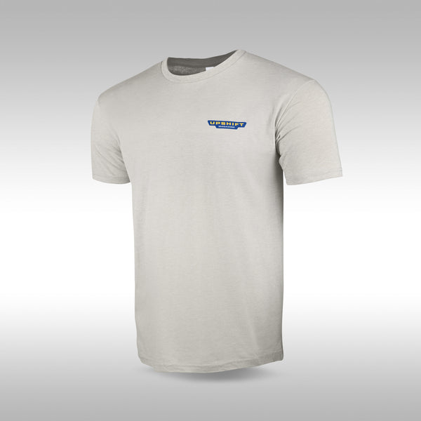 PREMIUM RALLY TEE - TAN/NAVY - Upshift Online Inc.