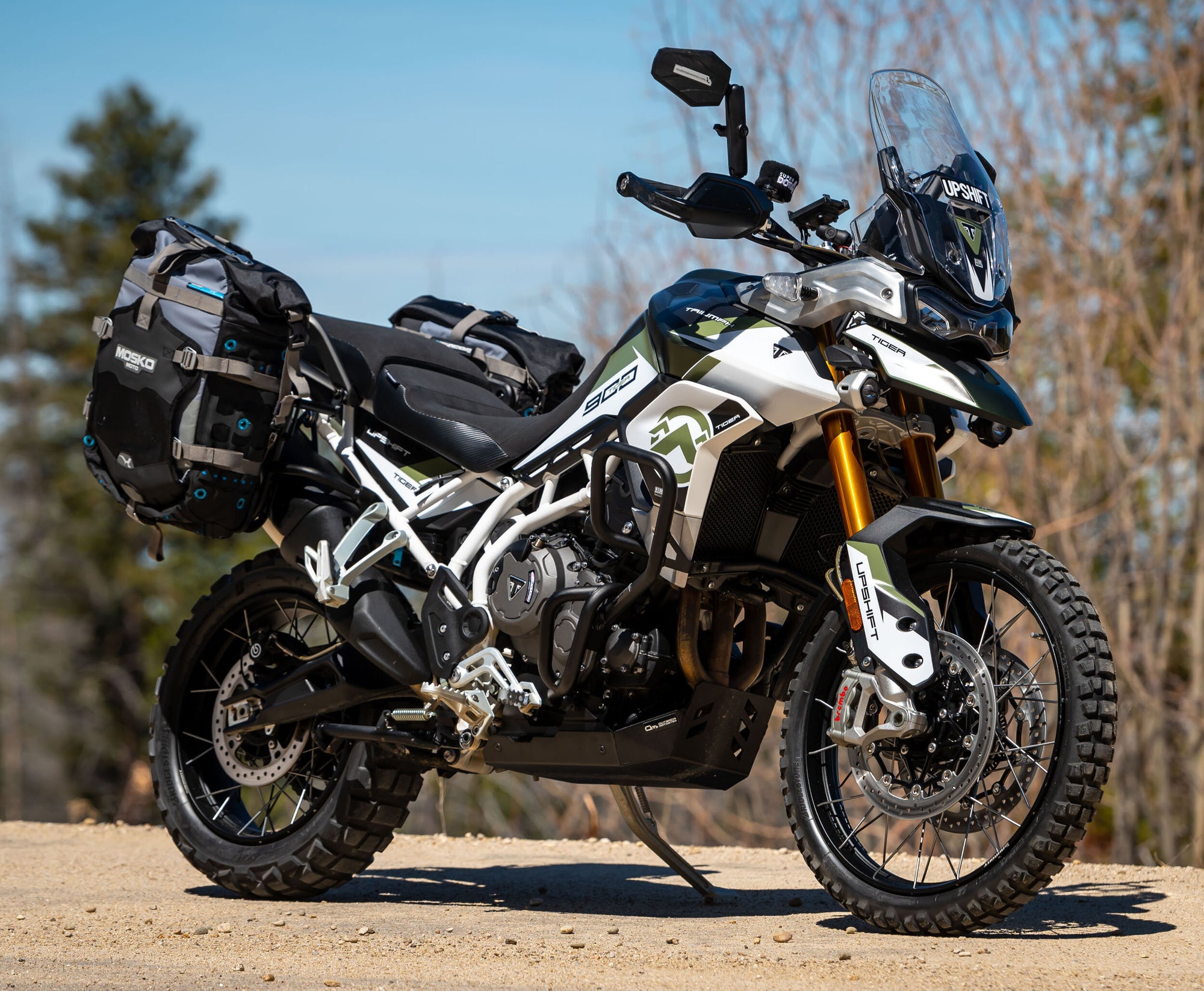 2020 - 2023 TRIUMPH TIGER 900 - GREEN KHAKI - GRAPHICS KIT - Upshift ...